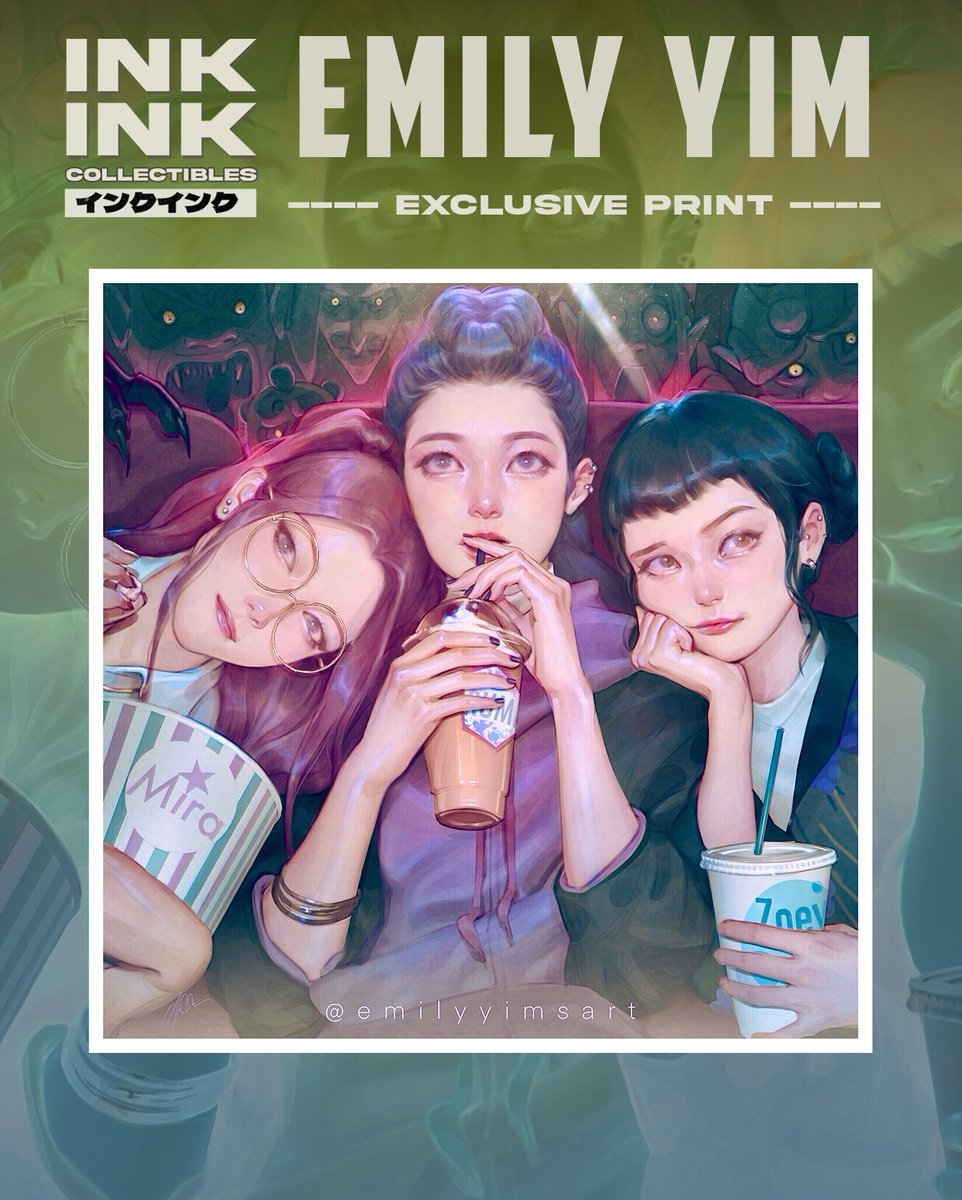 Exclusive Print : KPop Demon Hunters - HUNTR/X // Emily Yim | INKINK Collectibles