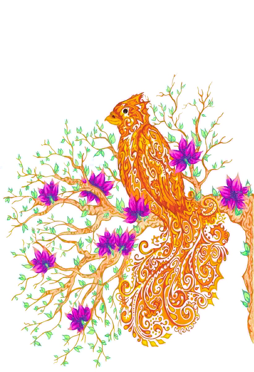 "Phoenix Resting" 13x19 Giclee Poster | Dying Breed Art Collective