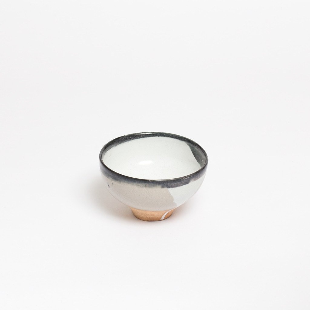 Ceramic Elevated Serving Bowl with Dripping Glaze | Curio