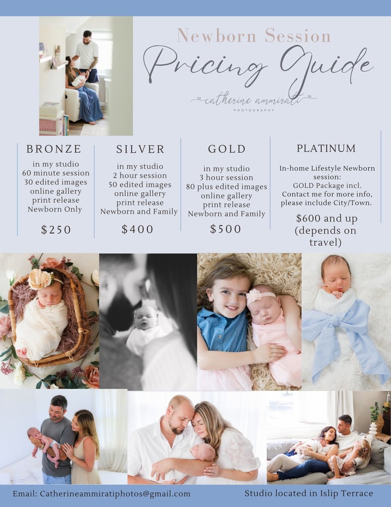 Catherine Ammirati Photography — Newborn session Info - Packages to ...