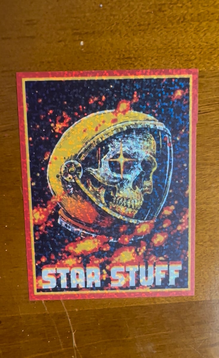 Star Stuff Glitter Sticker | Barry The Art Guy Store