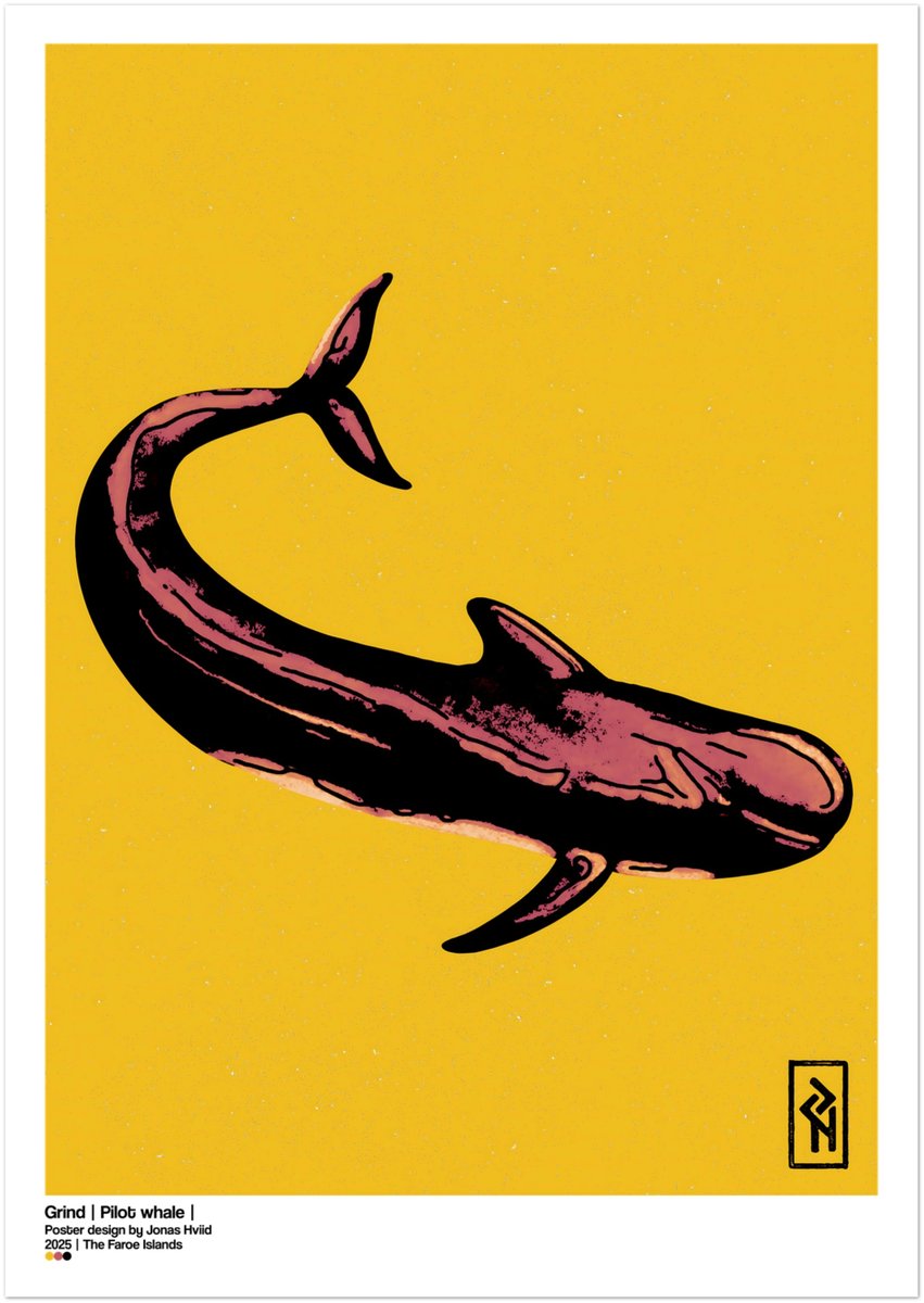Grind / Pilot Whale poster | Jonas Hviid Art