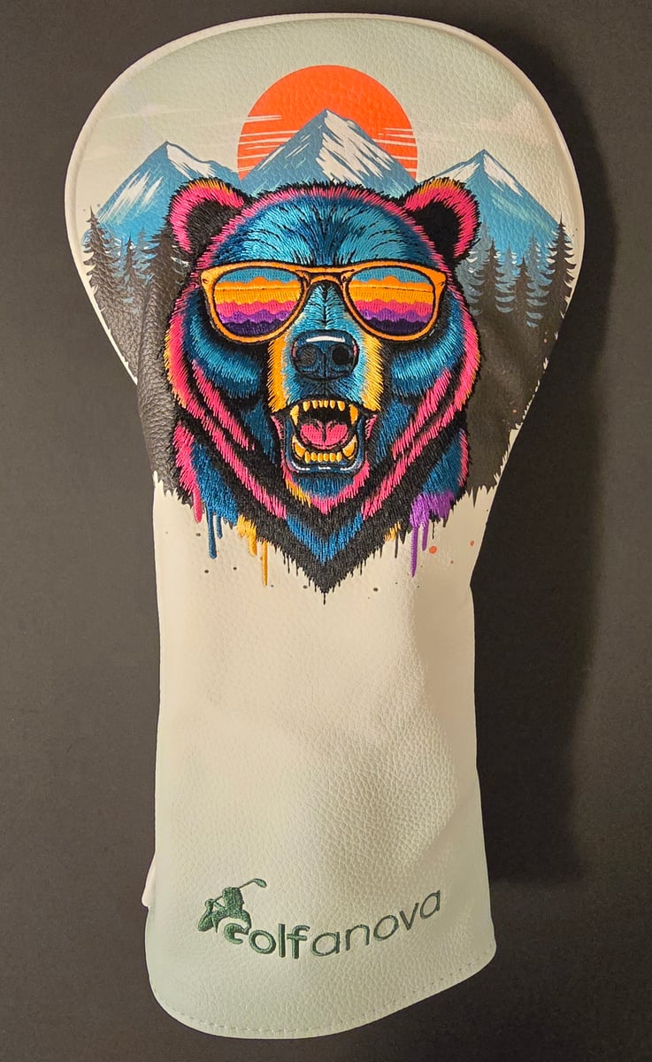 Color Drip Bear Driver Headcover | GOLFANOVA