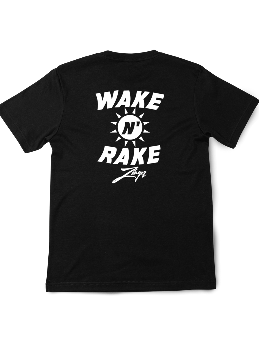 Wake n' Rake (T-Shirt) | Zinger Bat Company