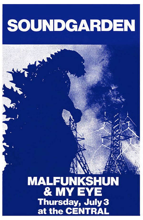 Soundgarden • Malfunkshun • My Eye | Poster | The Central Saloon