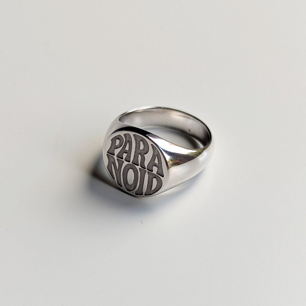 Paranoid Signet Ring | House of Need