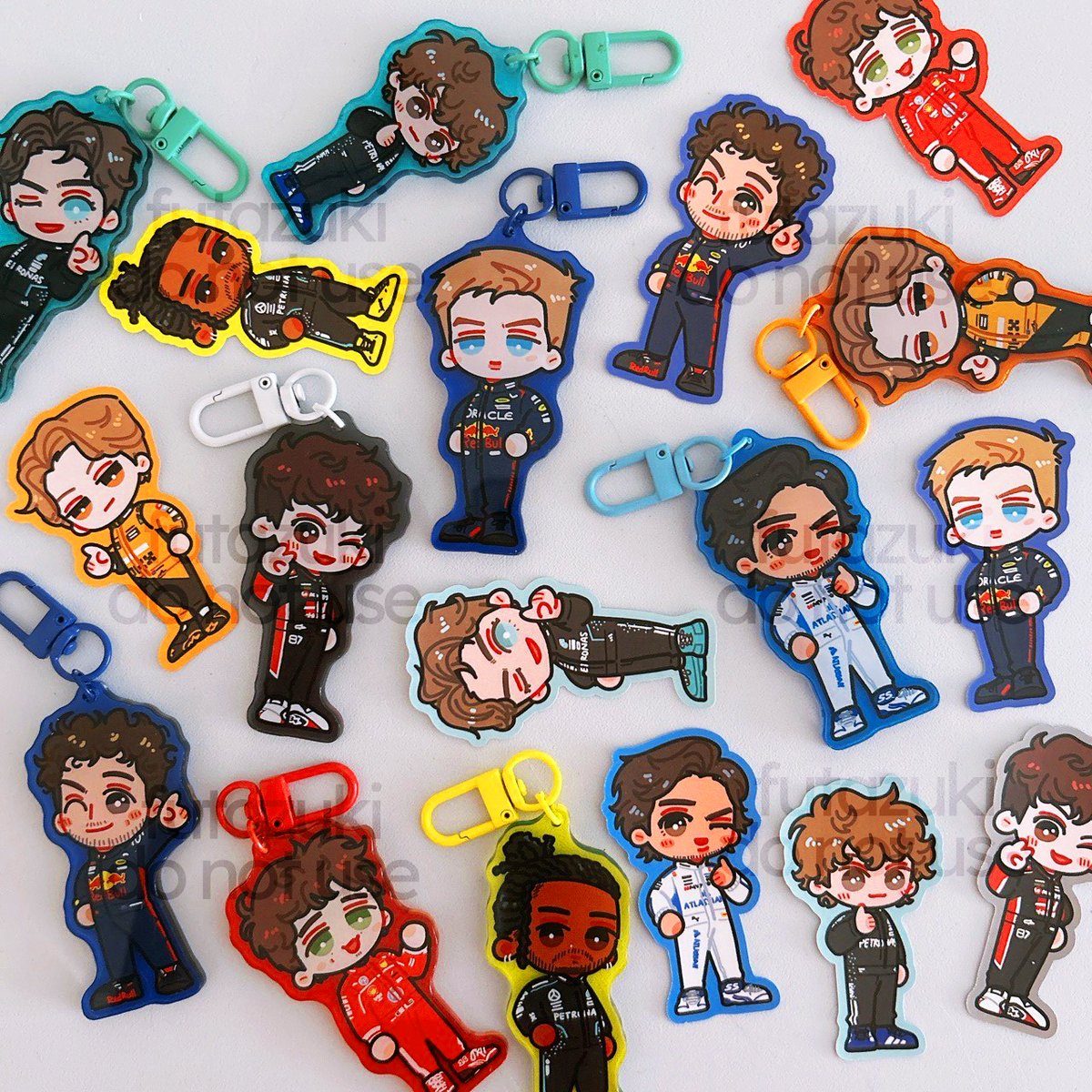 F1 Chibi Drivers (Sticker & Charm) | futazuki
