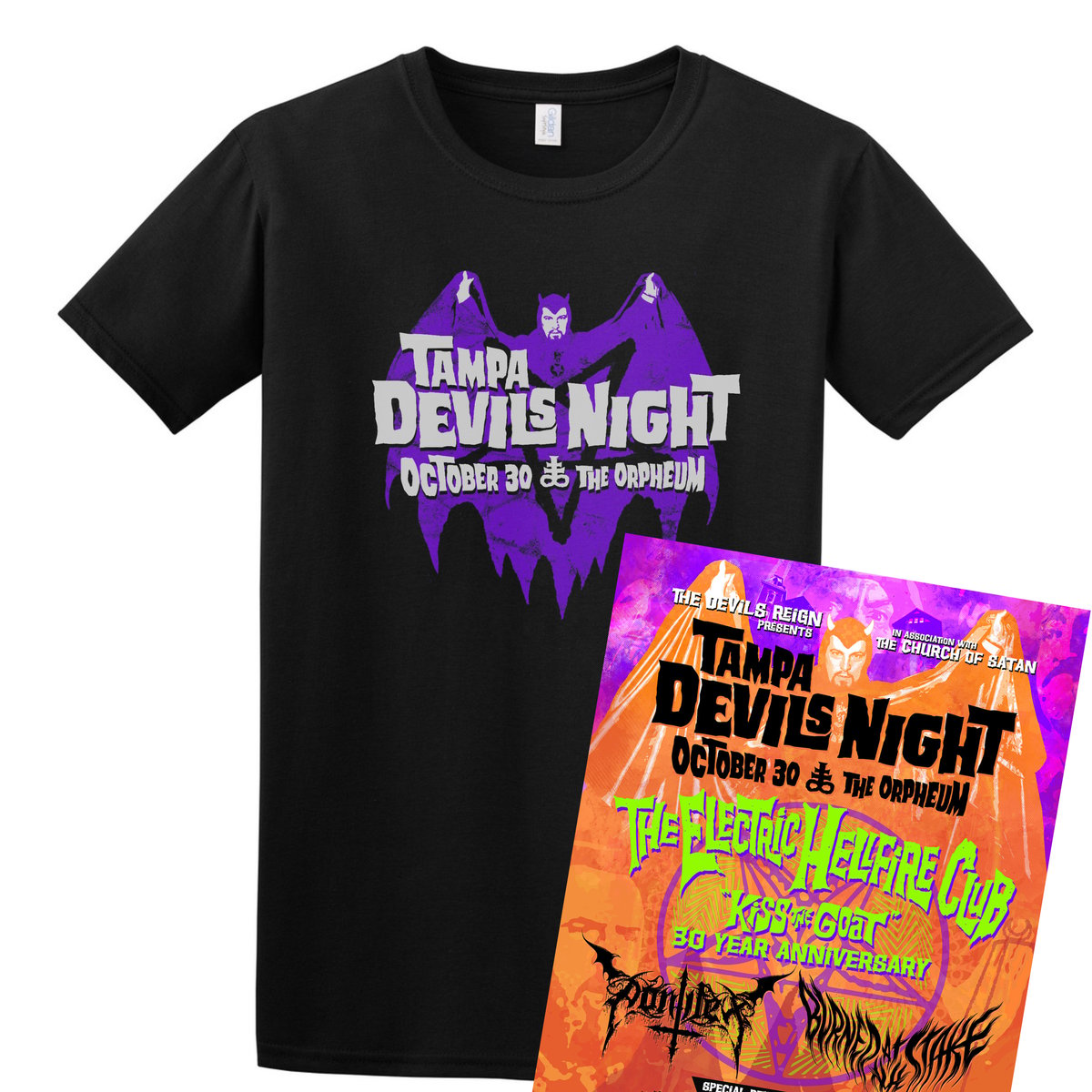 TAMPA DEVILS NIGHT TEE & POSTER | ANDY HOWL