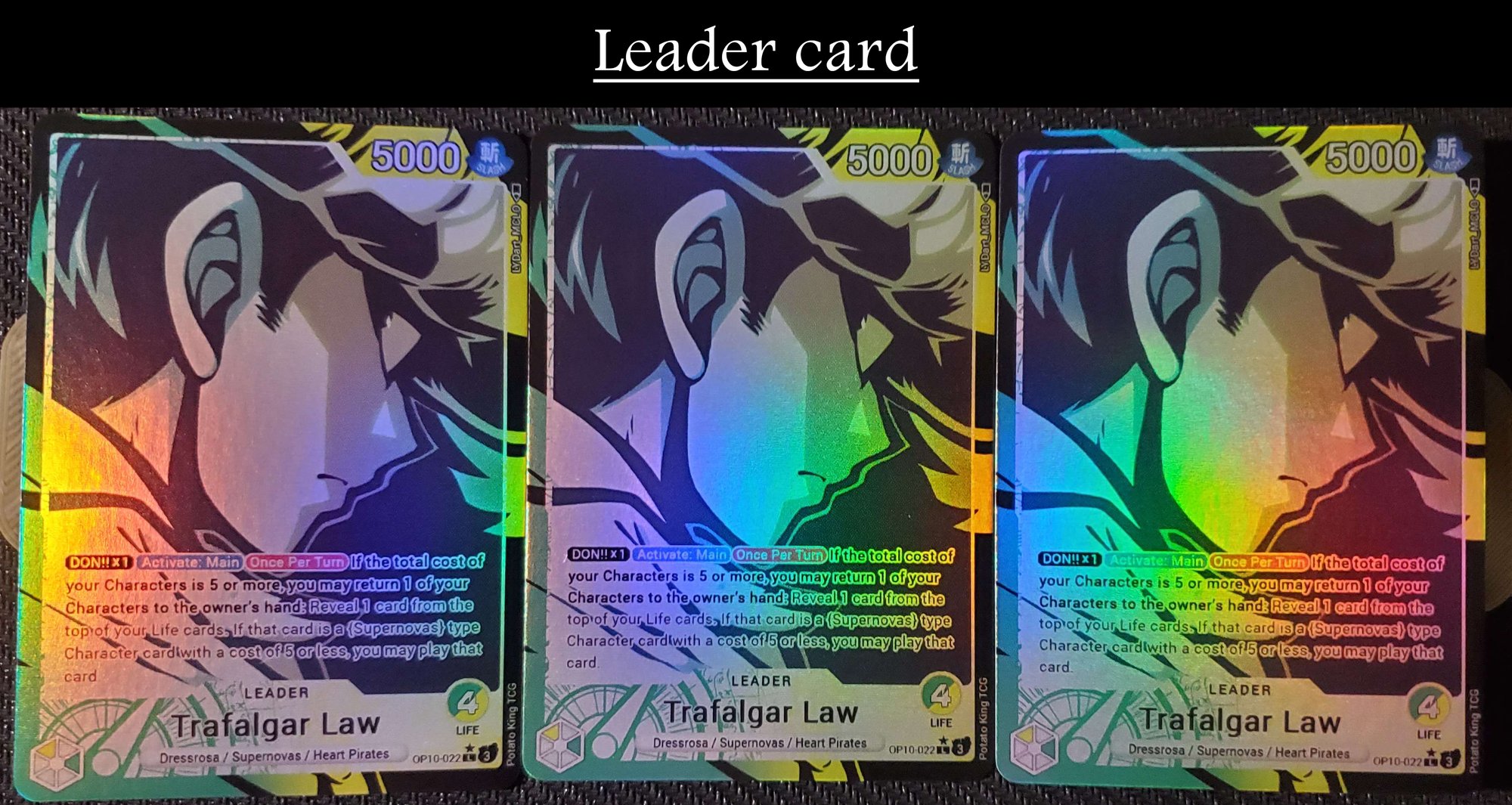 OP10-022 Trafalgar Law [Doffy], Leader card - by LYDart_MCLO ...