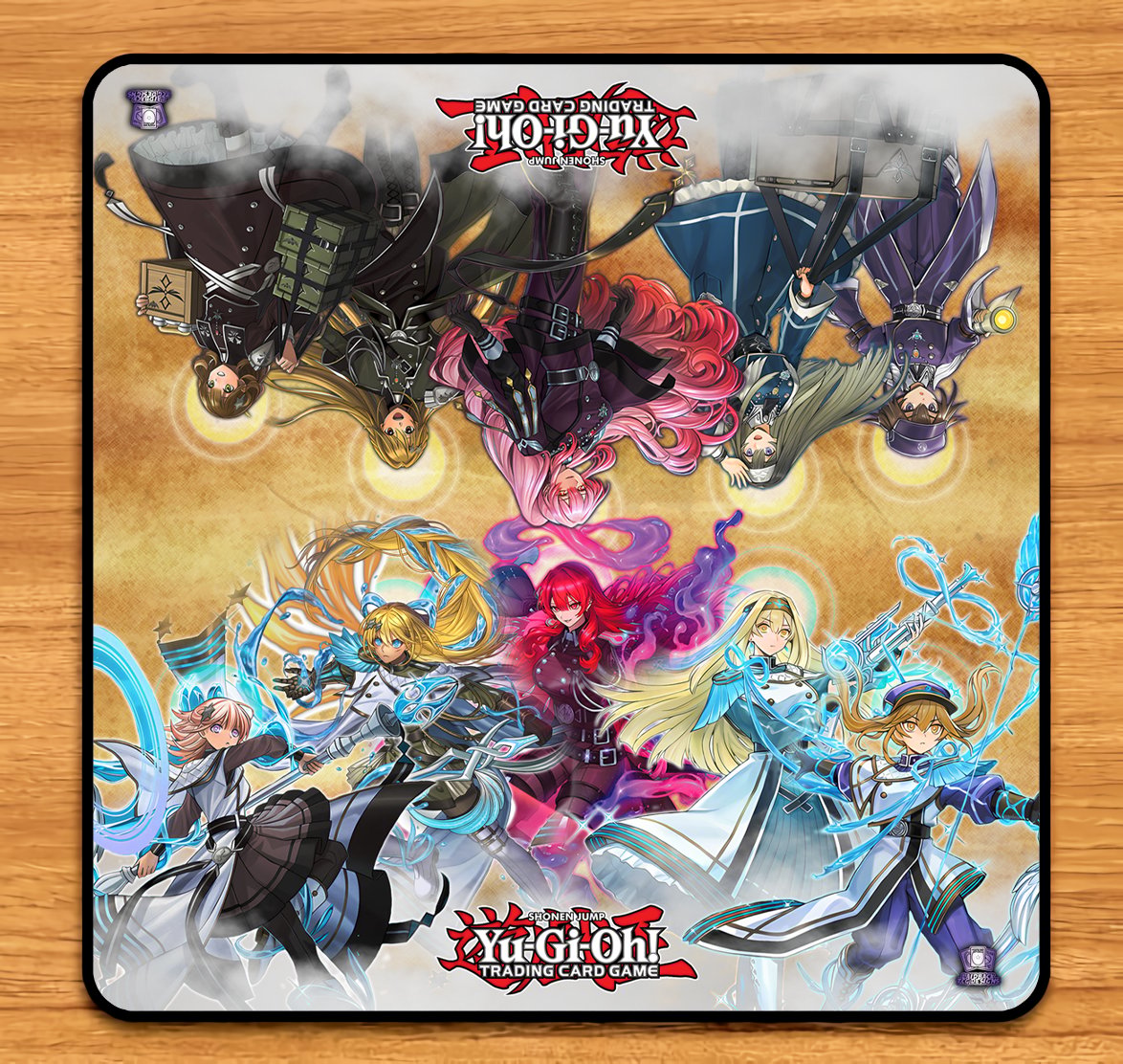 Exosisters Duality Yu-Gi-Oh Two Player Playmat | Laidback TCG Designs
