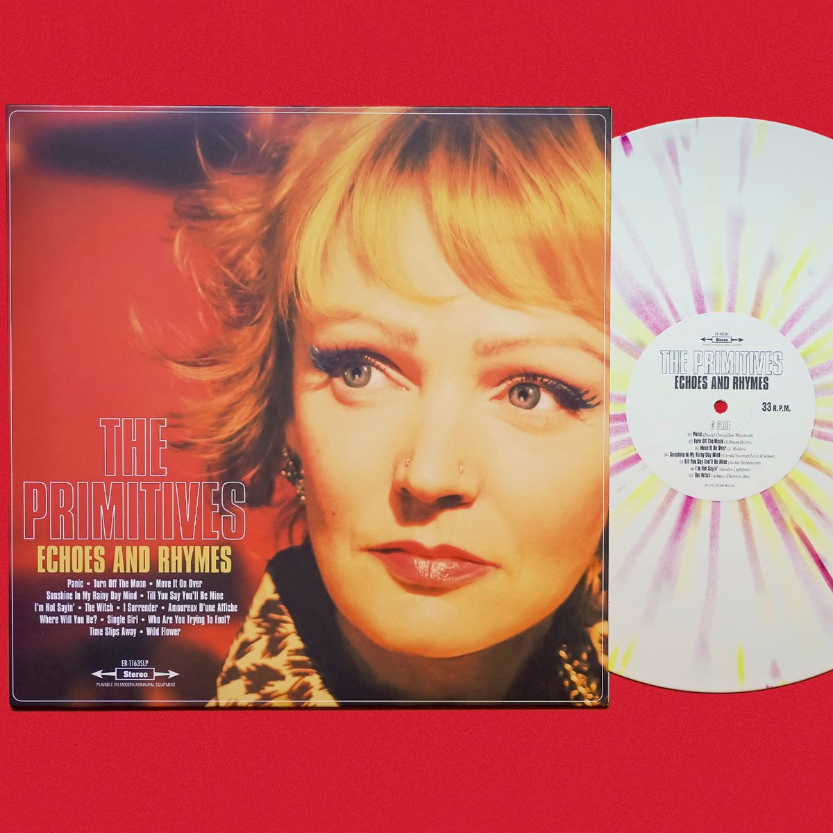 ECHOES AND RHYMES 2025 reissue - Limited Edition White vinyl with Yellow and Red splatter ...