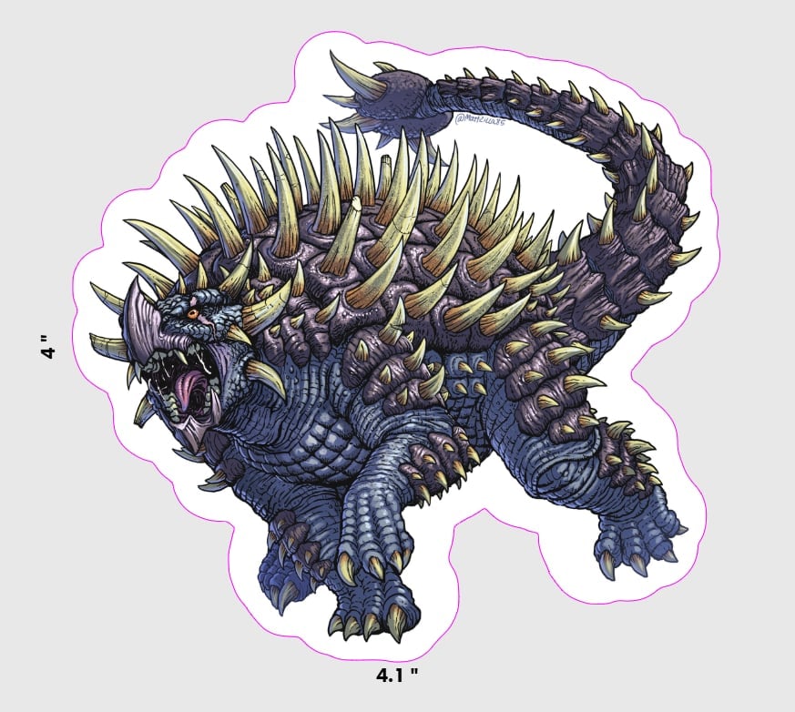 Sticker: Neo Anguirus | Matt Frank Art