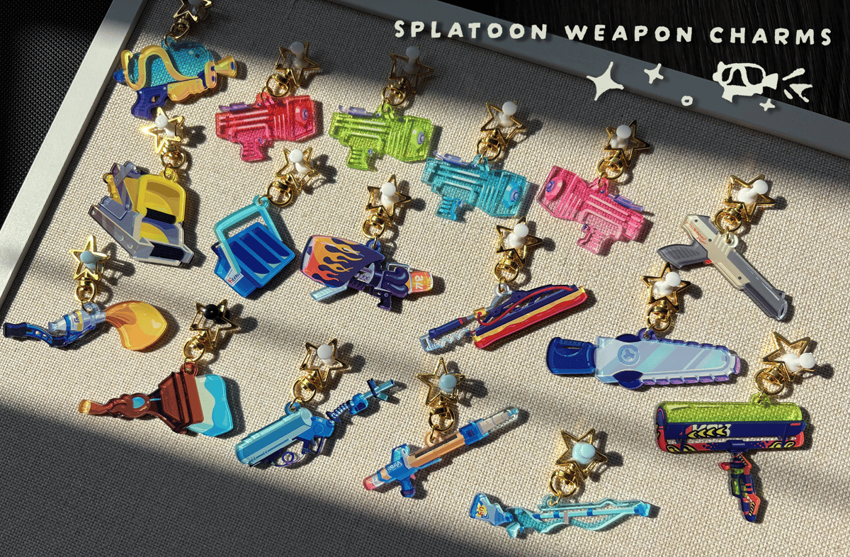 splatoon weapon charms | tokkibada