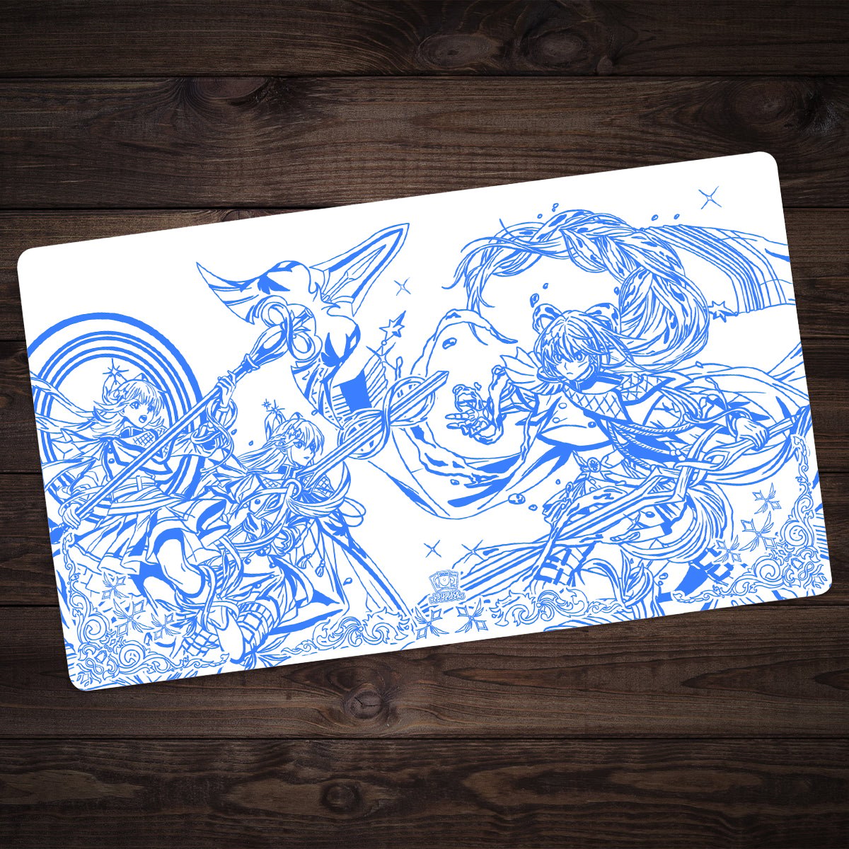 Exosisters Simplicity Blue Yu-Gi-Oh Playmat | Laidback TCG Designs