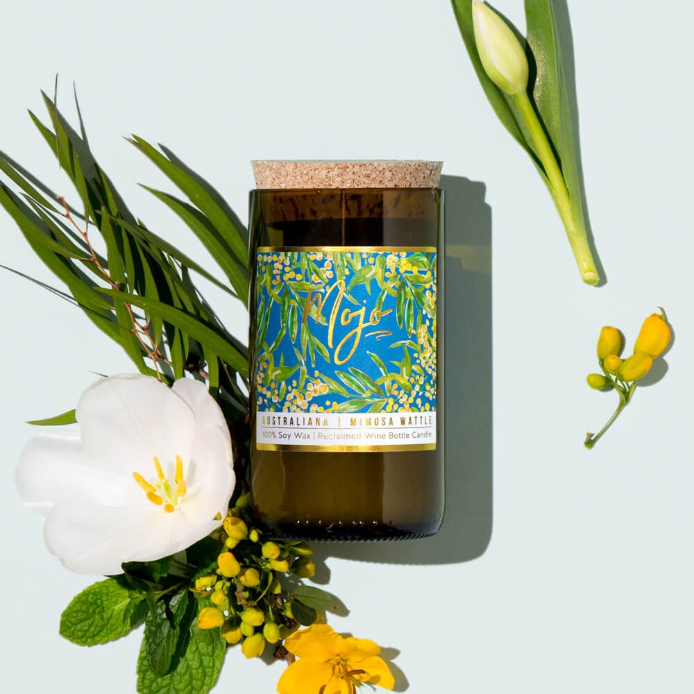 Candle Australiana Mimosa Wattle | Anzac Memorial Shop