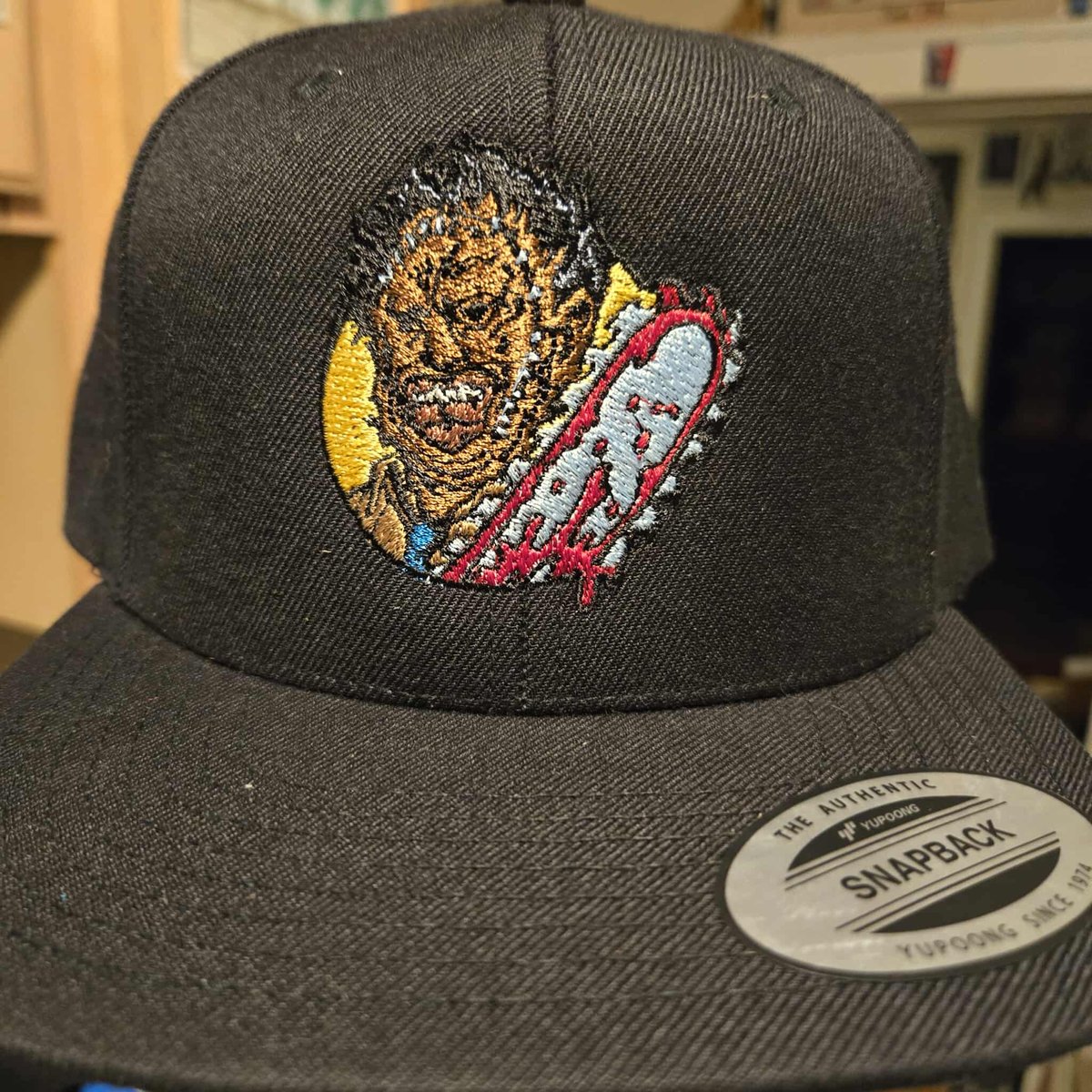 LEATHERFACE SNAPBACK HAT (IN STOCK) | GUTTER CHRIST PRODUCTIONS