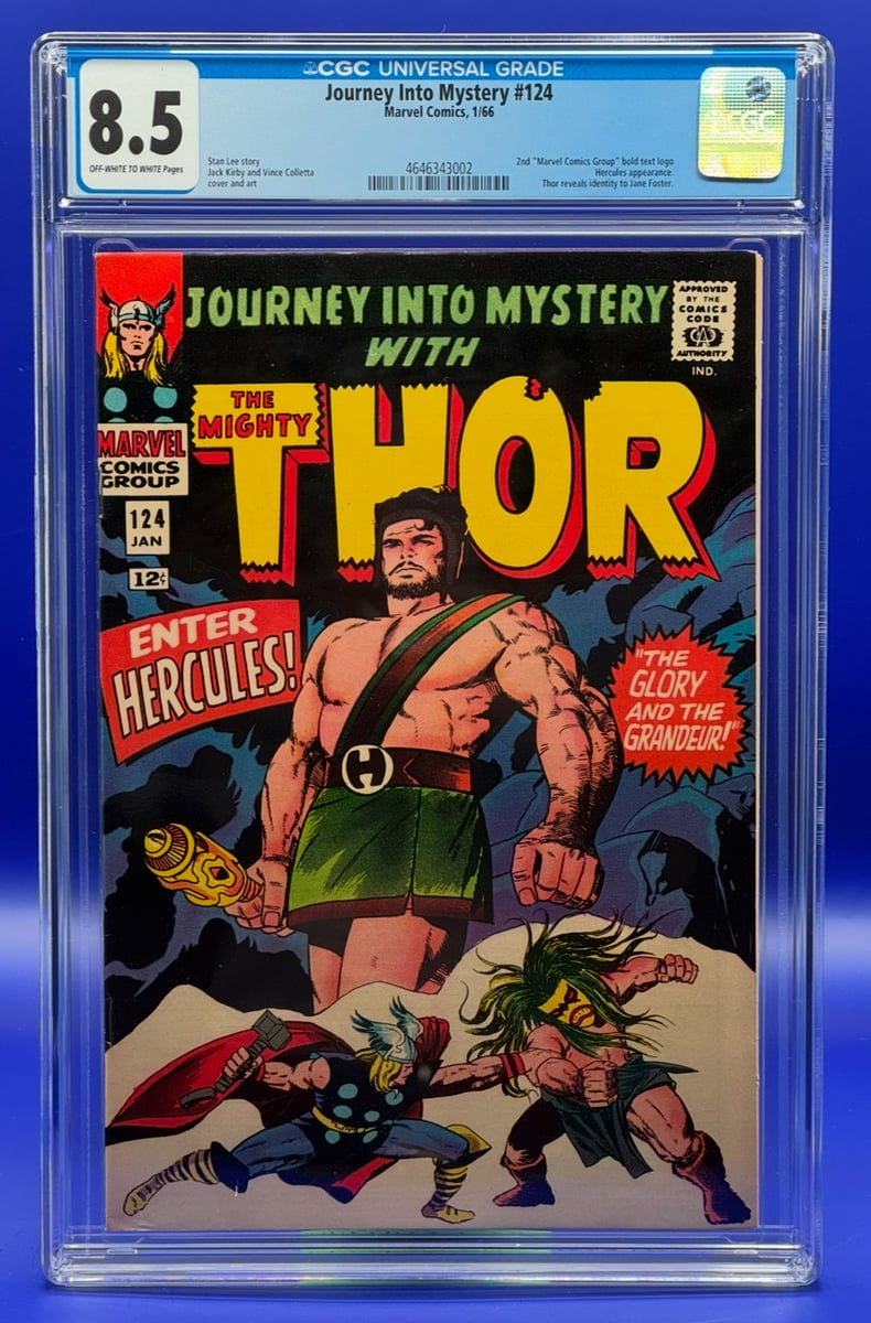 Journey Into Mystery #124 (1966) – CGC 8.5 – Hercules Appearance ...
