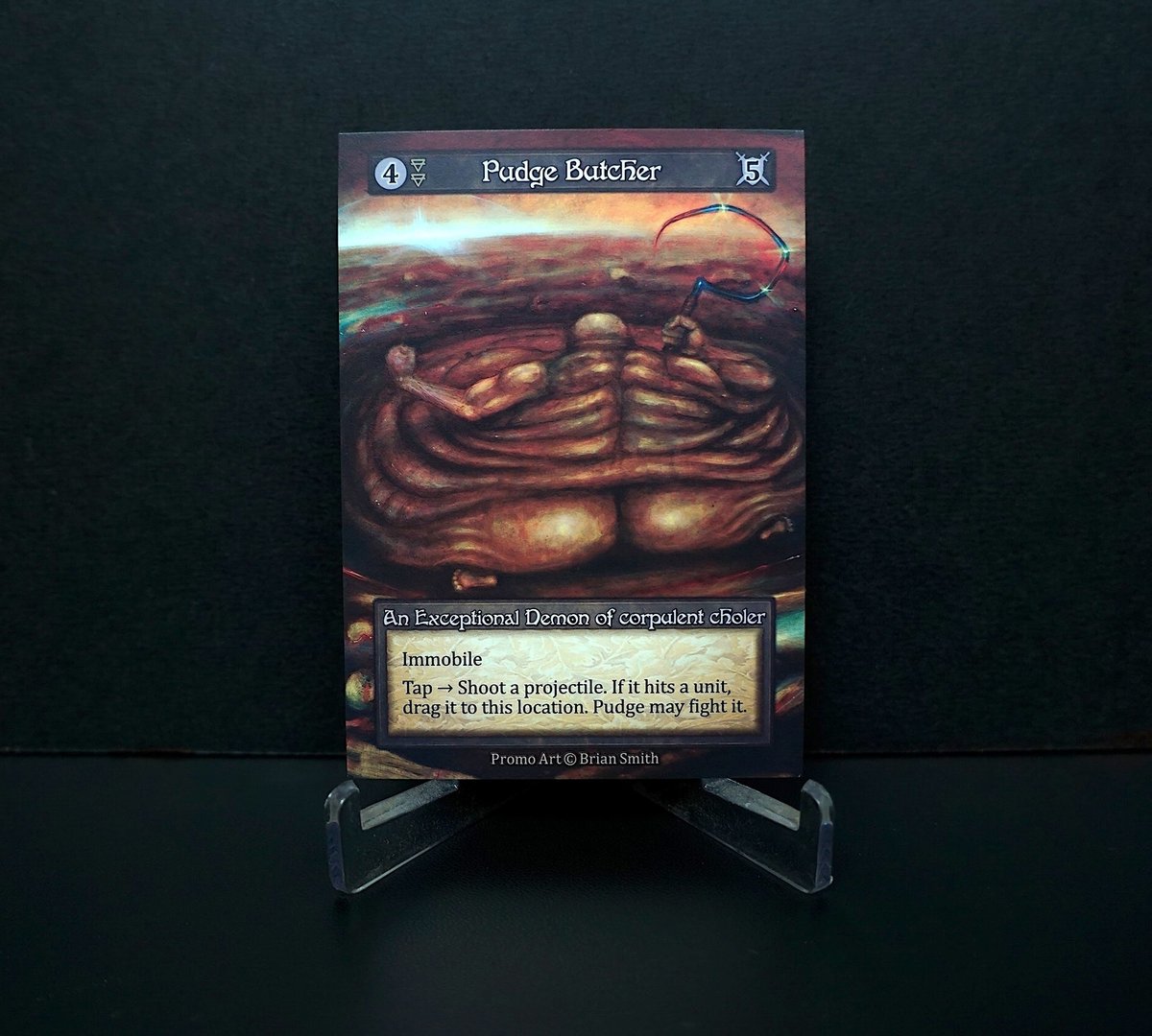 "Pudge Butcher" promo proof from "Sorcery: Contested Realm" | Brian Smith