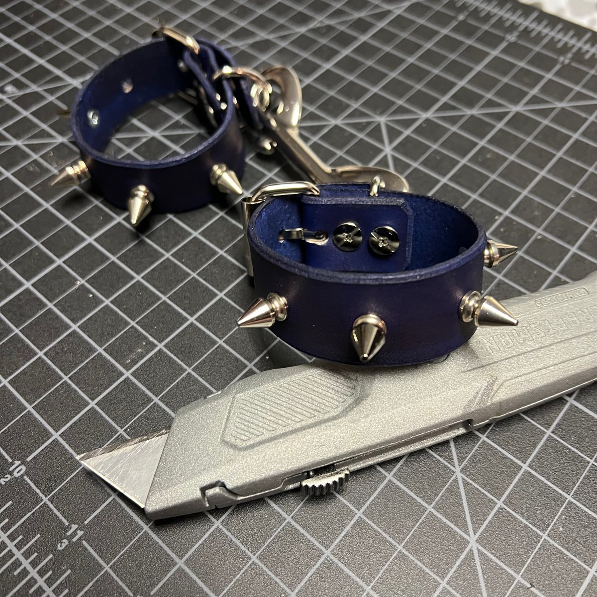 Spiked Cuffs | Leatherqueer Co