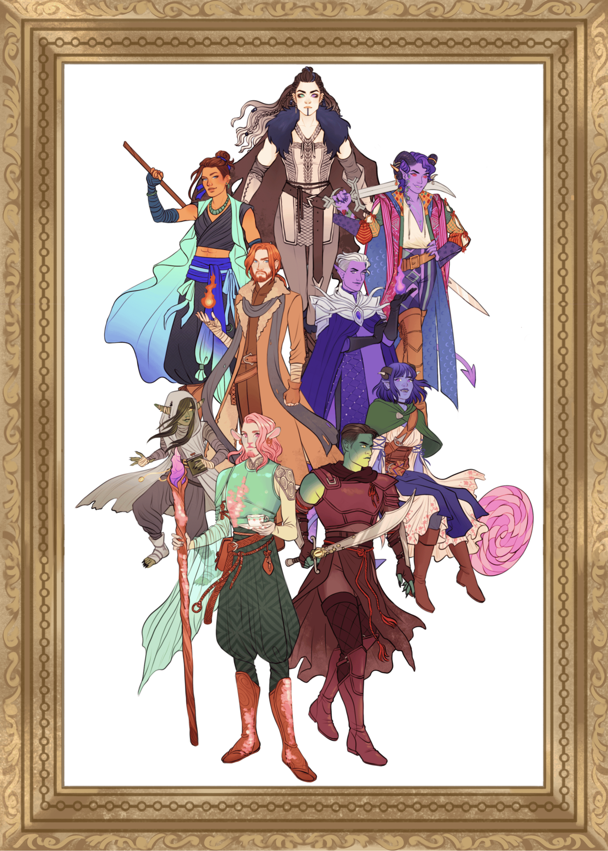 mighty nein poster | nox arcana art