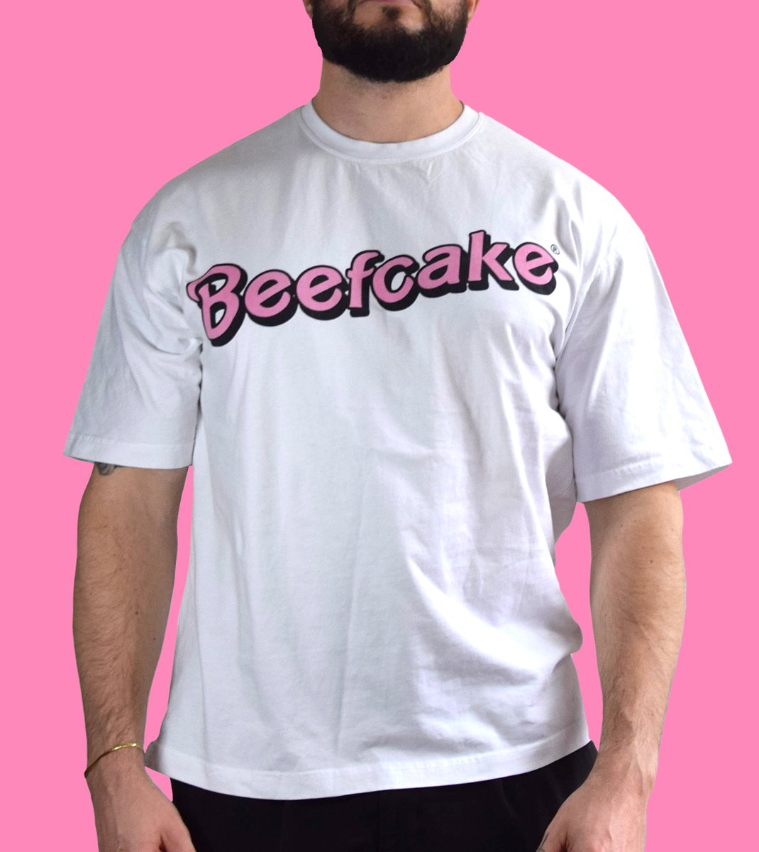 Beefcake White T-shirt | MISTER.KIKI - Let’s Have a Kiki