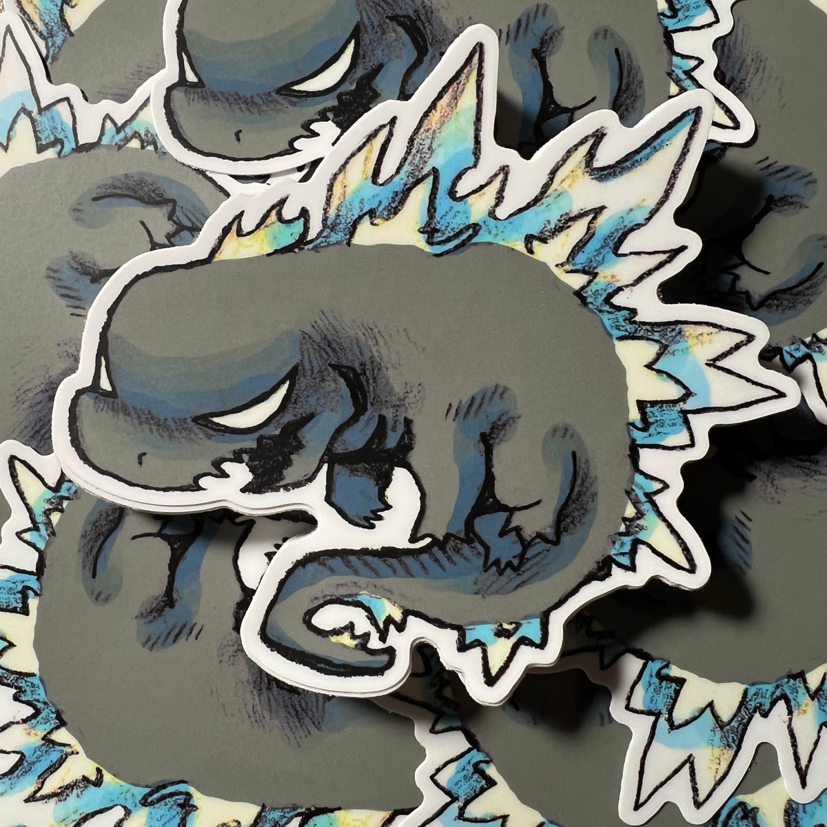 Godzilla Chibi Sticker | Dalton Doodles Online Shop