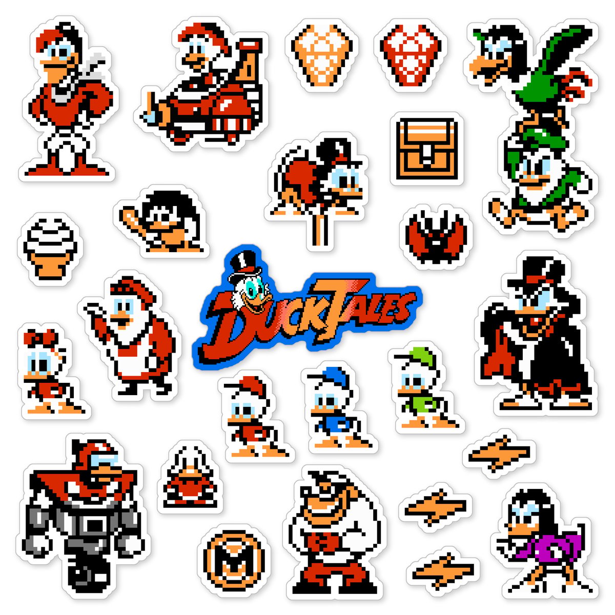 DuckTales Sticker/Magnet Sets (25 Pieces) | SuperStickerClub.com ...