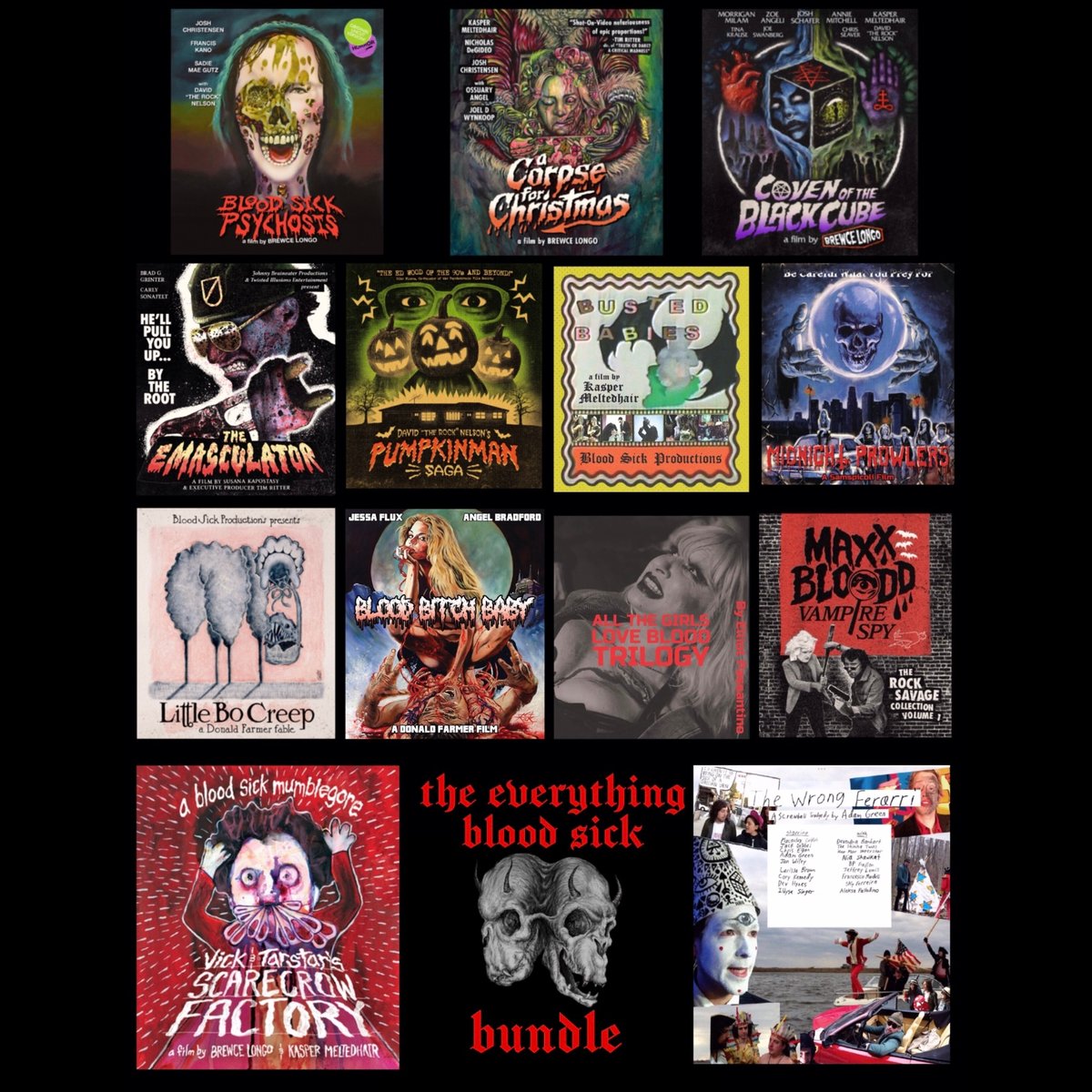 Everything Blood Sick Bluray Bundle | Blood Sick Productions