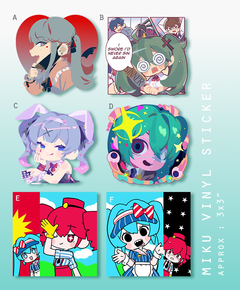 Miku Vinyl Stickers | cwilock
