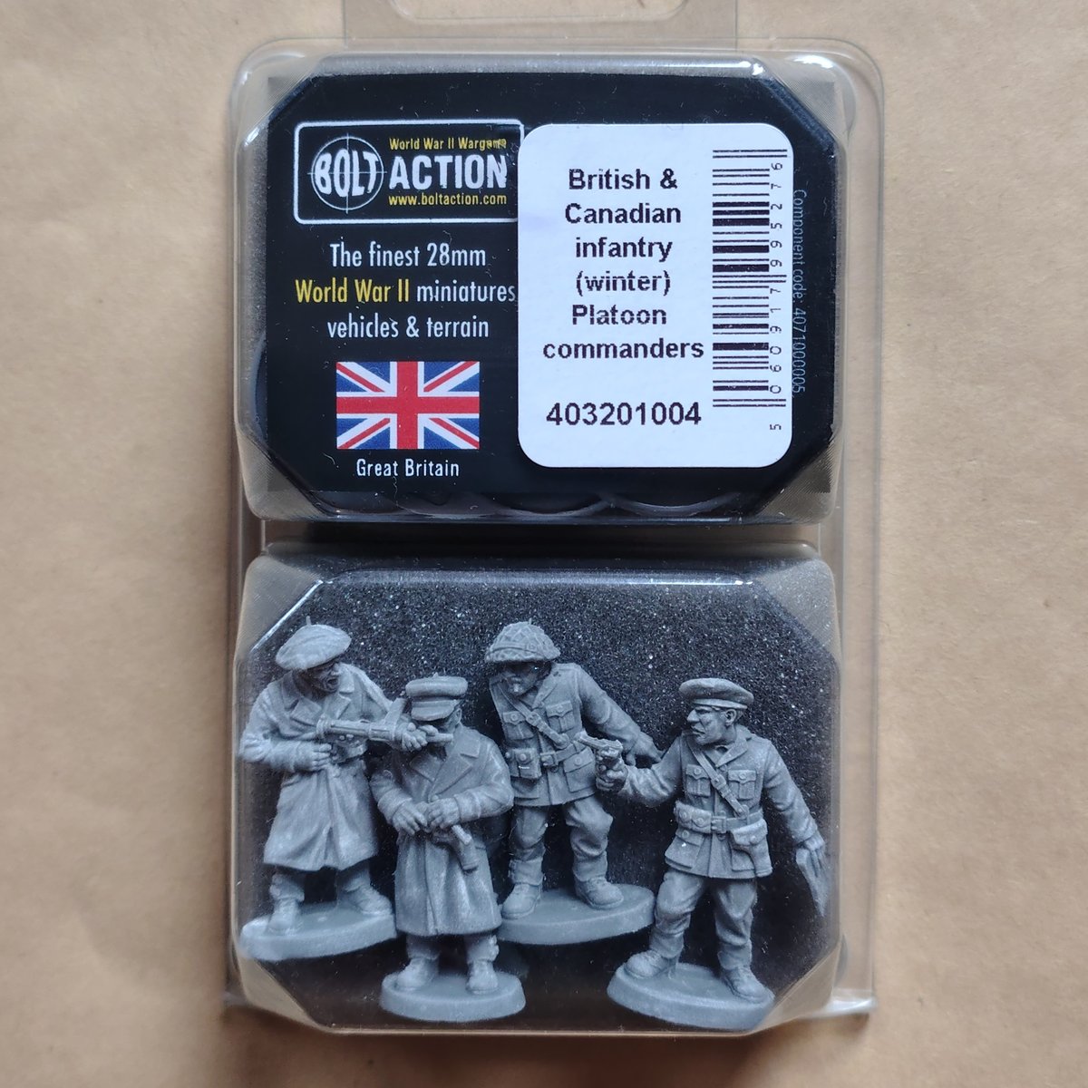 British & Canadian (Winter) Platoon Commanders | Modelling For Advantage