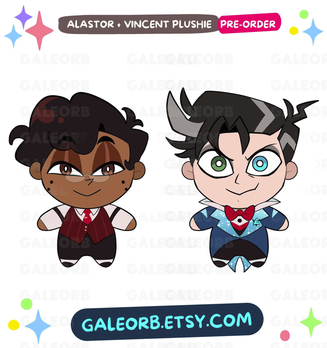 Alastor Vincent Plushies Vox Human form Hazbin Hotel Season 2 Pre-order ...