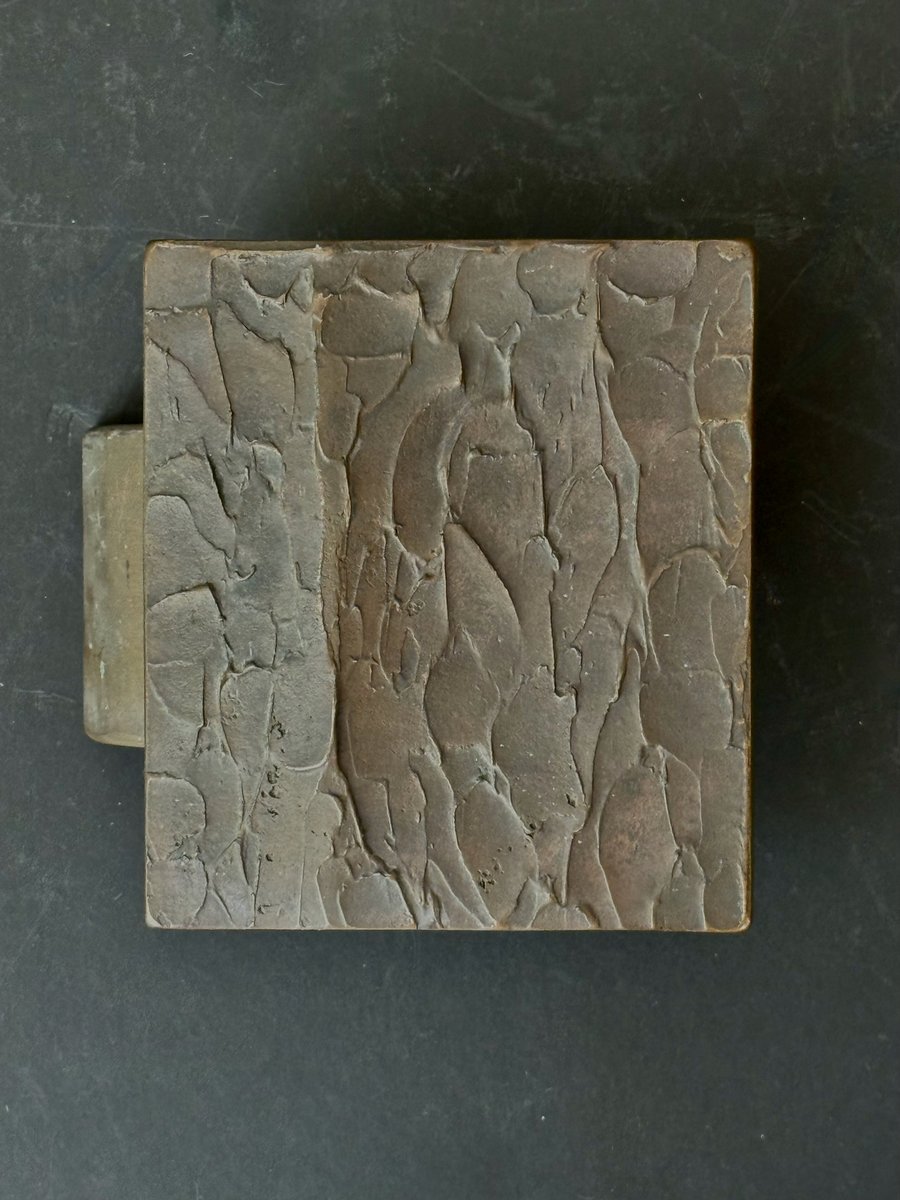 Bronze Push-Pull Handle with Textured & Contoured Design, 20th Century ...