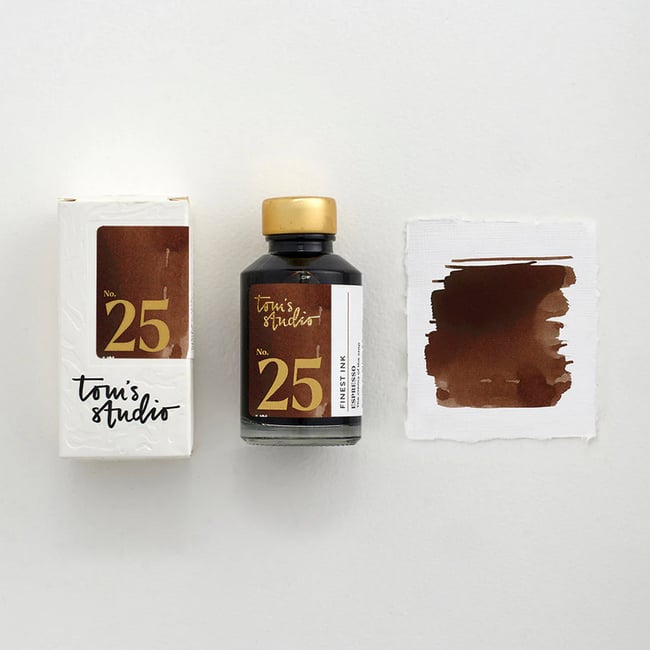 Tom's Studio Fountain Pen Ink 25 (Espresso) | Silverpoint Art Supplies