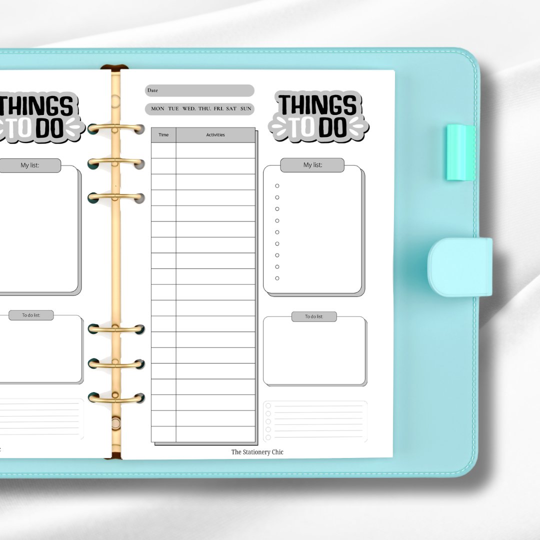 Things To Do Insert | Stationery Chic, LLC
