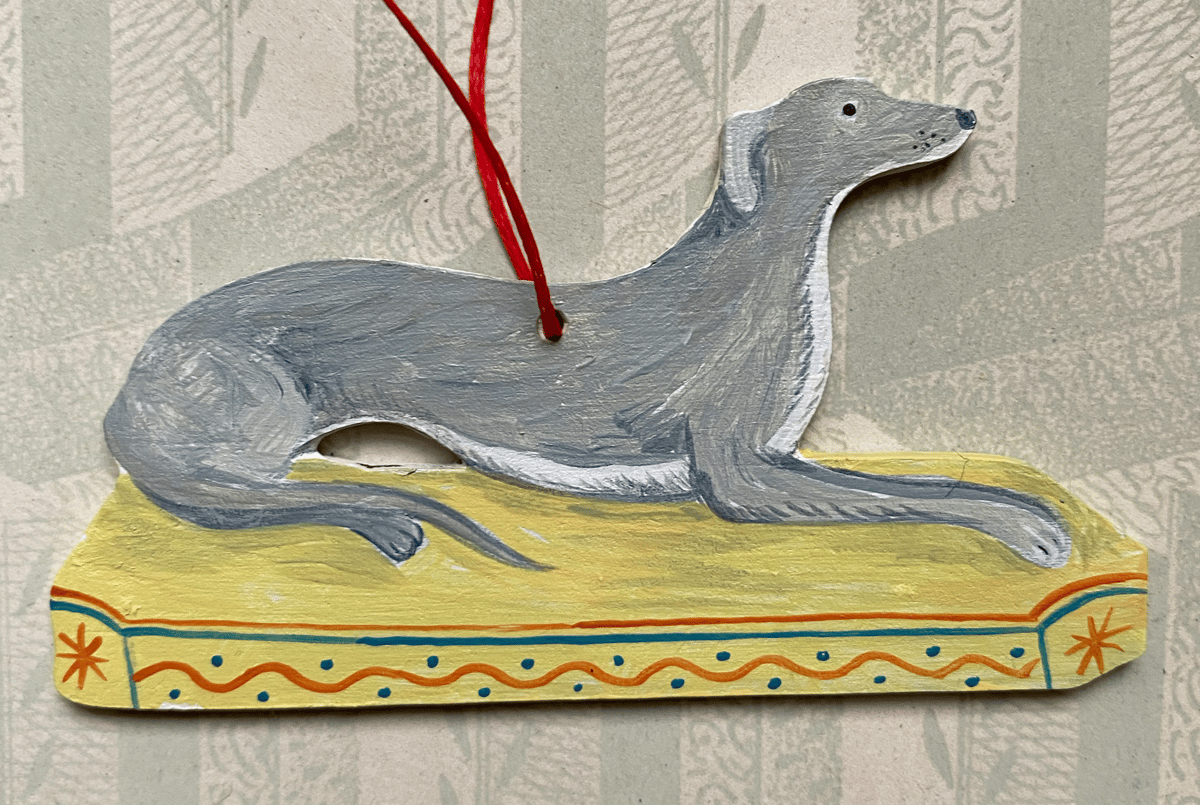 Painted wooden dogs | Debbie George