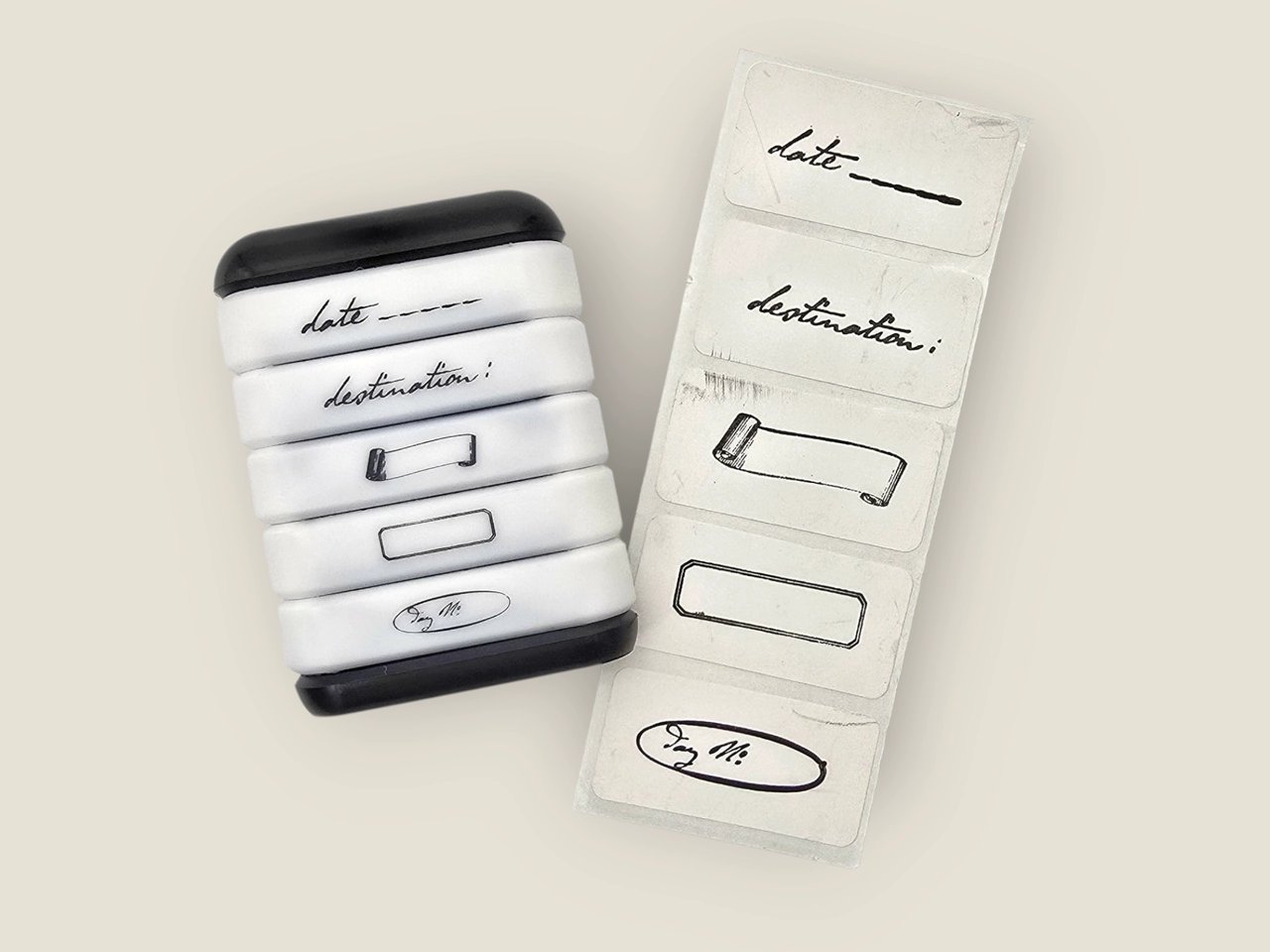 Pre-Inked Mini Vintage Travel Stamps | The Well-Appointed Desk Shop