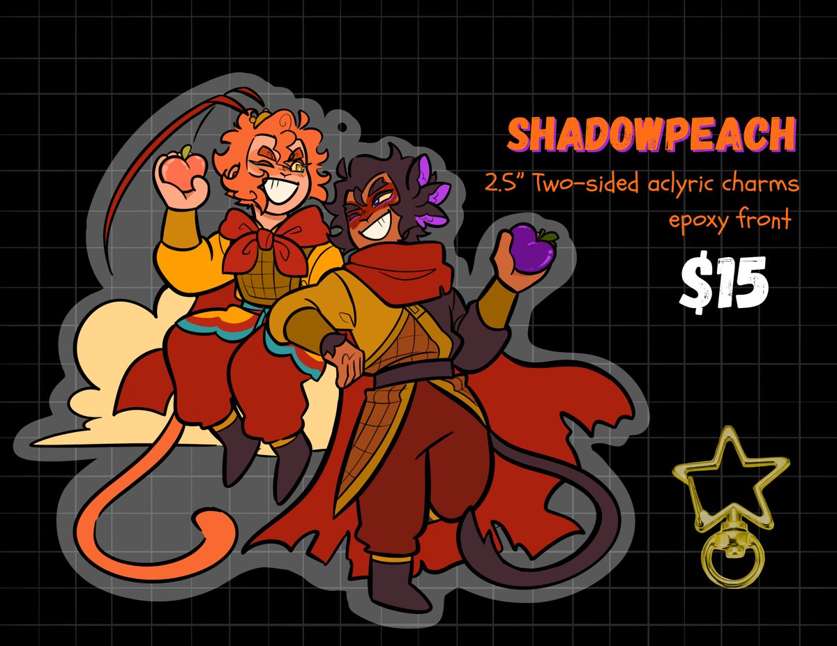 LMK Shadowpeach Acrylic Charm | QuesoCheeso