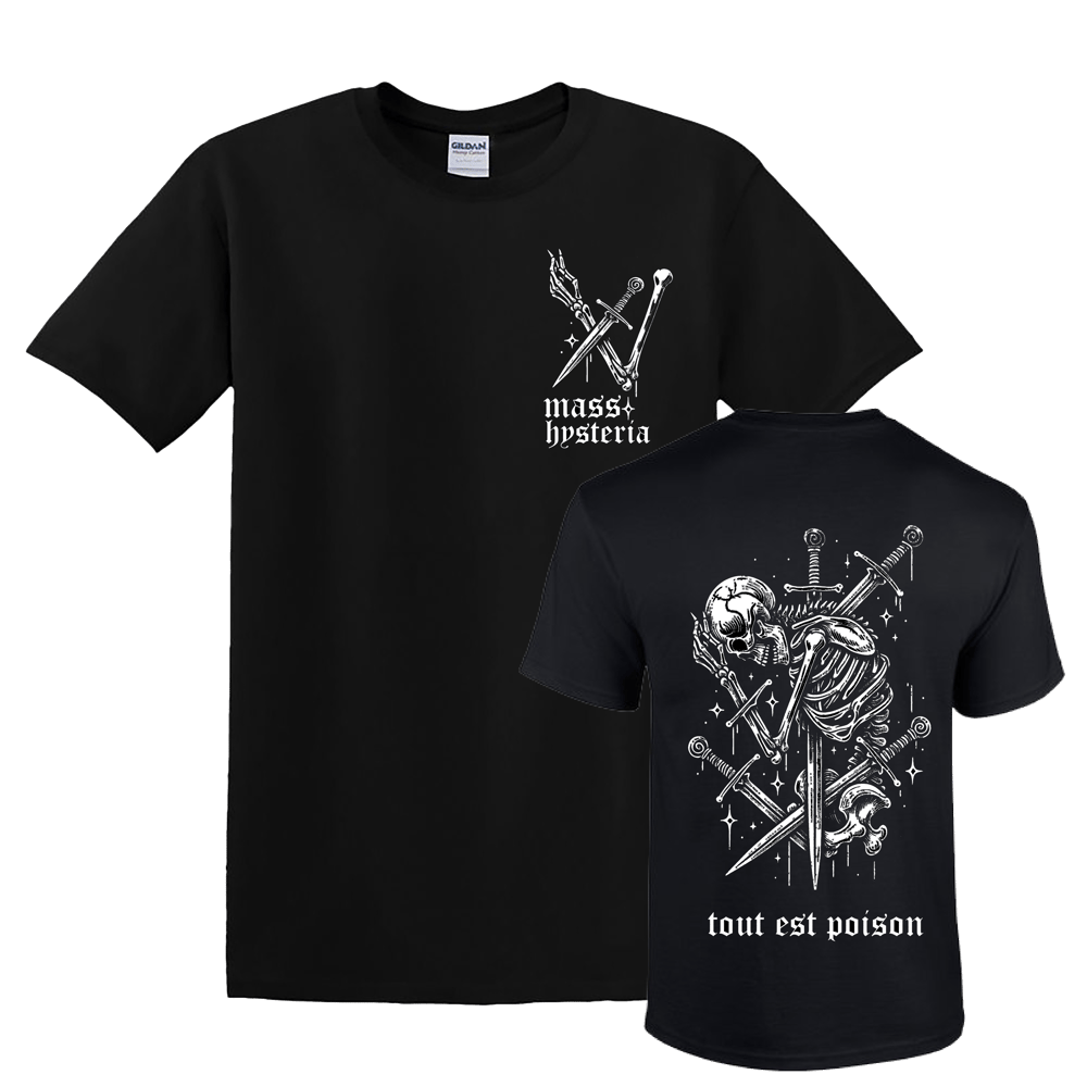 T-shirt Tout est Poison Blanc NEW | MASS HYSTERIA