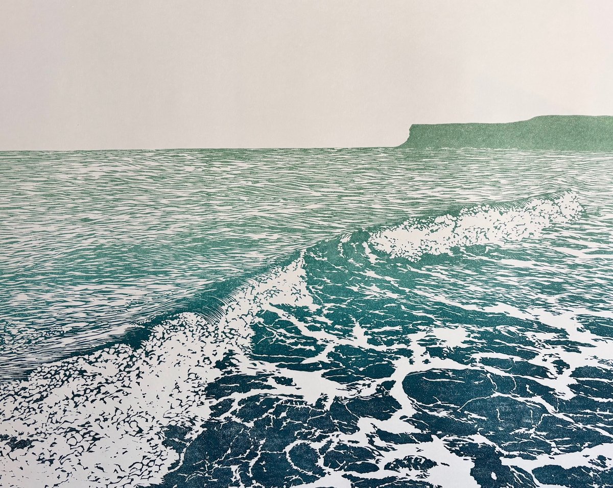 Huntcliff Wave IV | Susan Noble: Artist/Printmaker