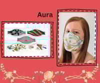 N95 decorative mask mesh with small colorful confetti dots in dark grey ...