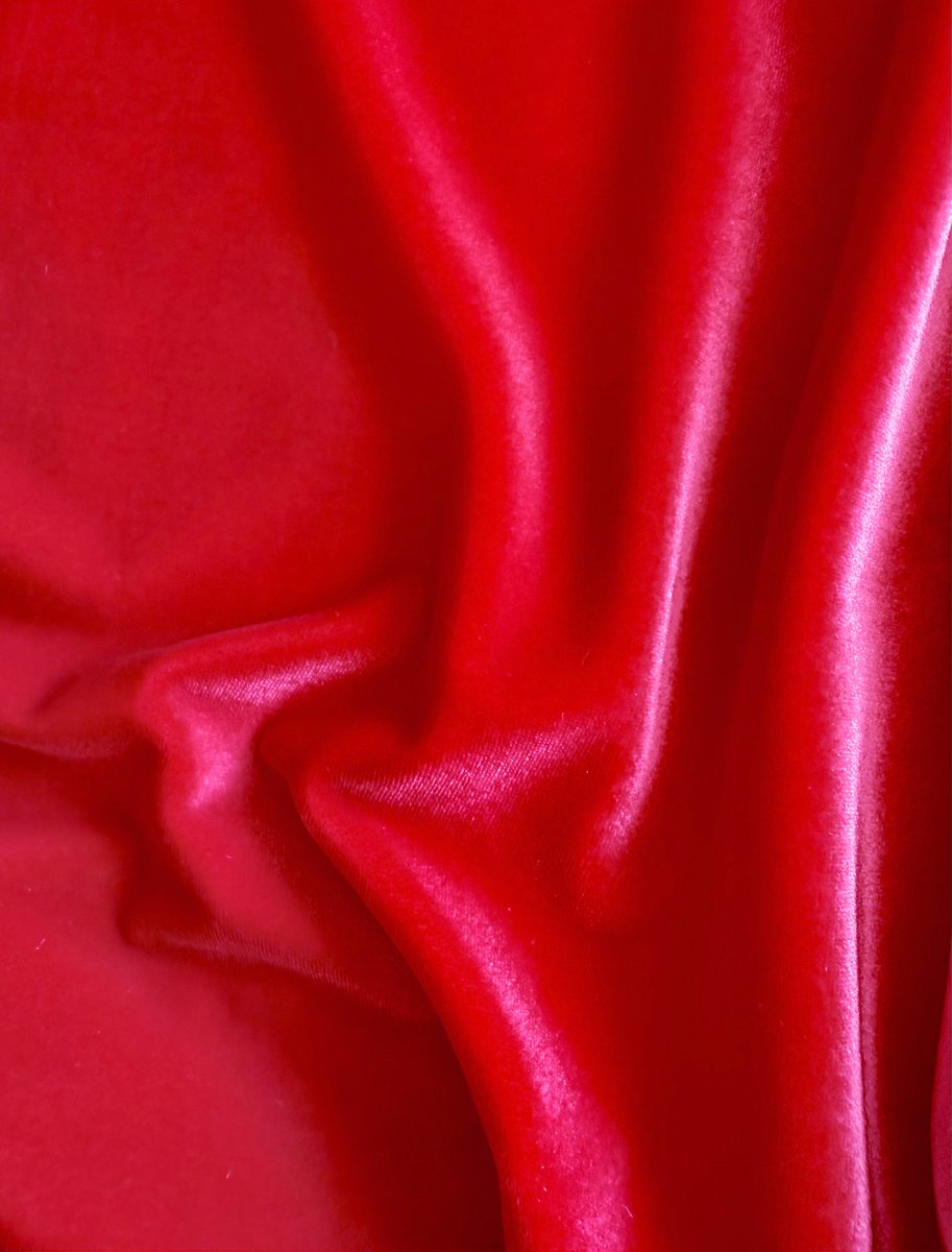Velvet Spandex Red | One White Swan Dance Fabrics NZ