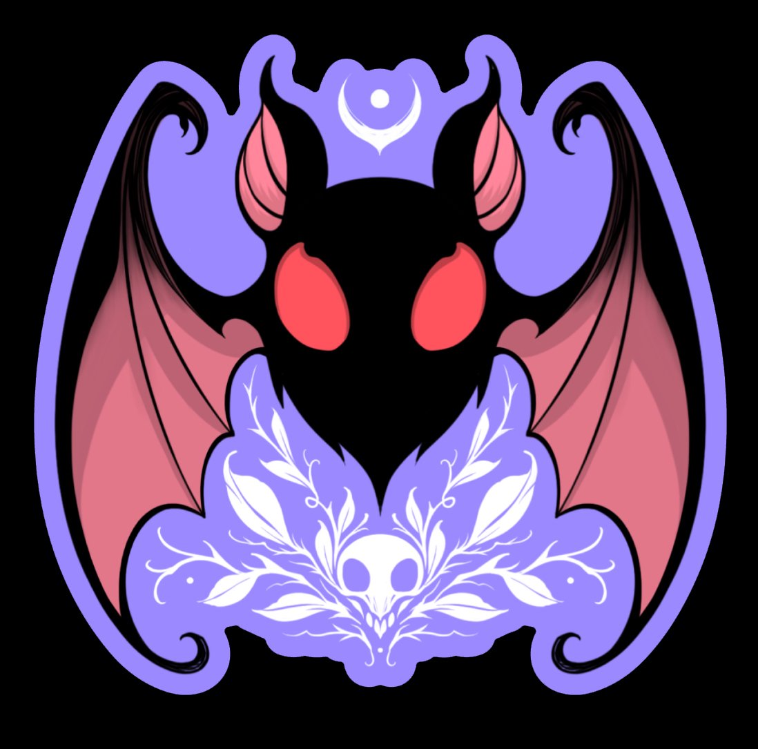Purple Bat Sticker | The Art of Eric Talbot