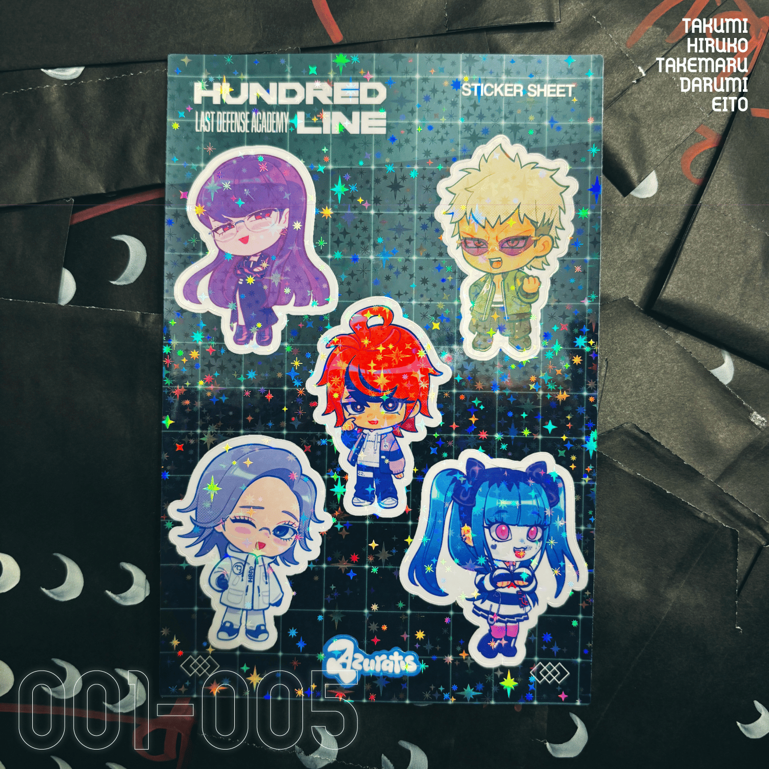 Hundred Line Sticker Sheet | Azuratis