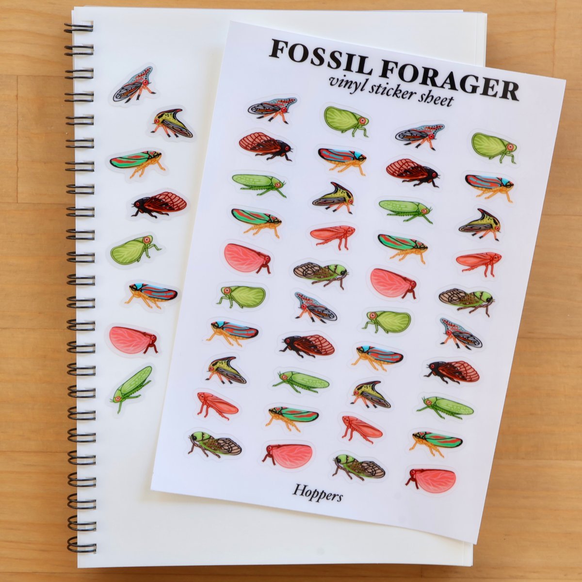 Hoppers Clear Vinyl Sticker Sheet | fossilforager