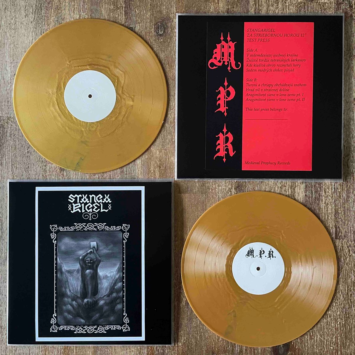 STANGARIGEL Za striebornou horou LP test press | Medieval Prophecy Records