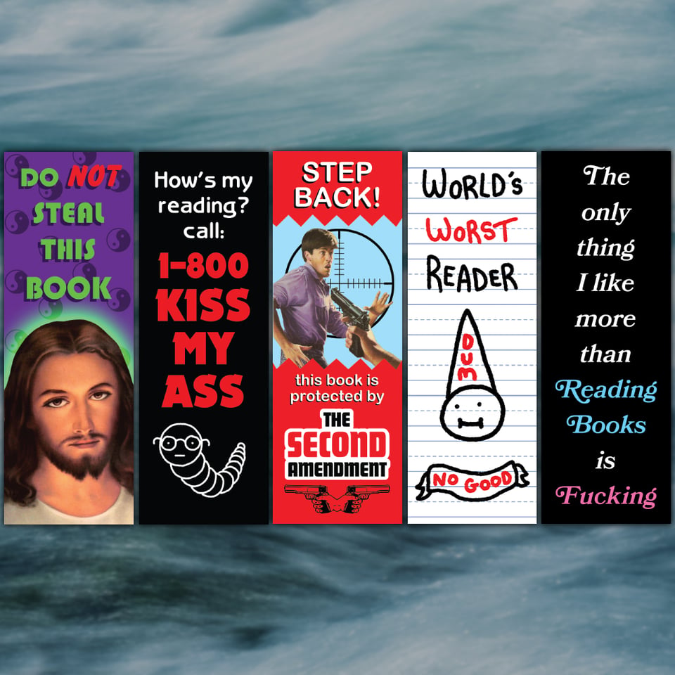 Frogettaboutit! Bookmark [set of five] | Paperback Paradise