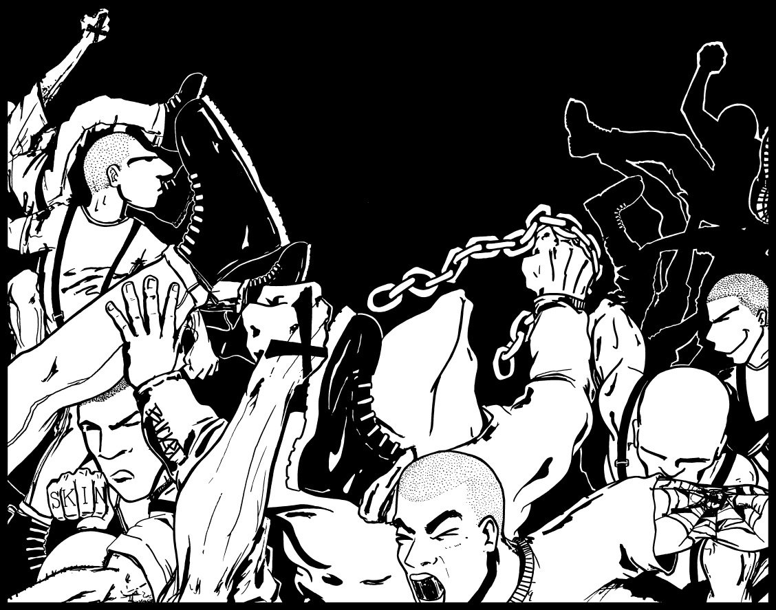 Floorpunch Mosh print by Vince "Bucket" Klein | Shining Life Press