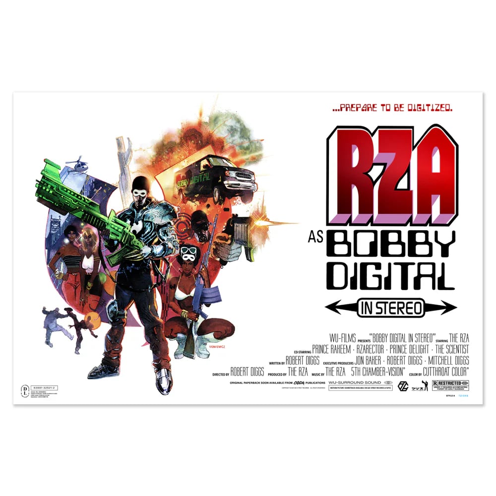 "RZA Bobby Digital" (Style A) 36" x 24" limited edition AP screen print ...