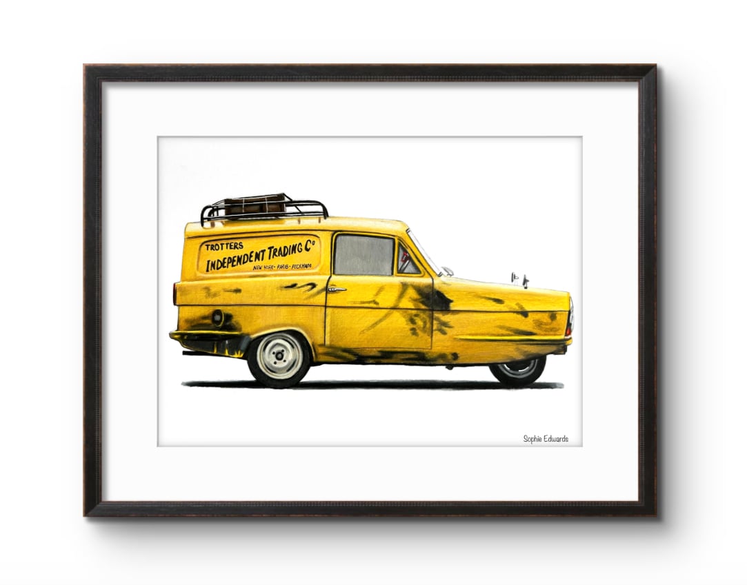 Original Only Fools and Horses Trotter Van drawing | Sophie Edwards