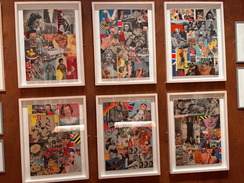 Six large collages | Michelle Thompson Art.